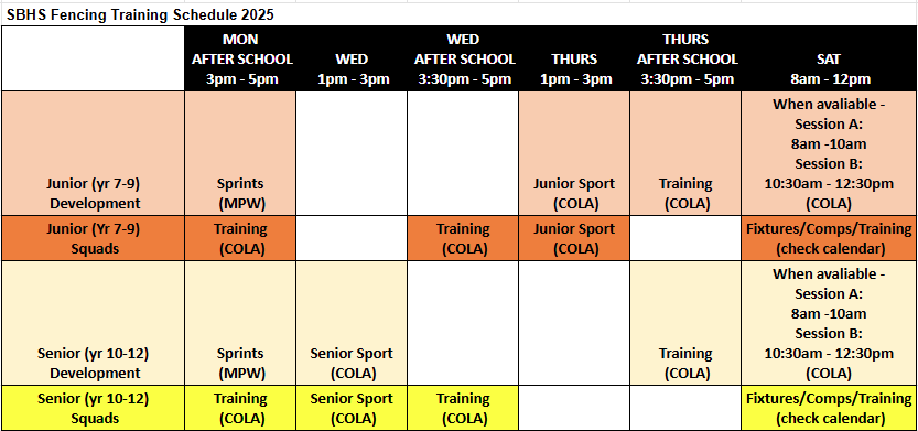 Training « Sydney Boys High School Fencing